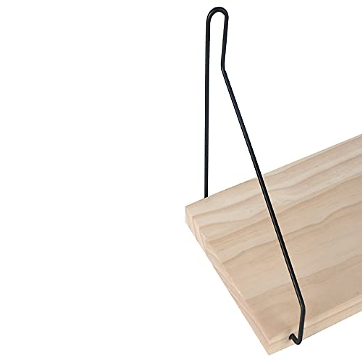 Floating Shelves Decorative Shelves Wooden Wall Mounted Shelf for Bedroom Living Room Kitchen and Office (Natural,15.8 in)