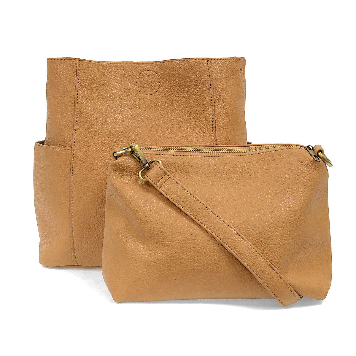 joy susan Kayleigh Side Pocket Bucket Bag - Warm Tan