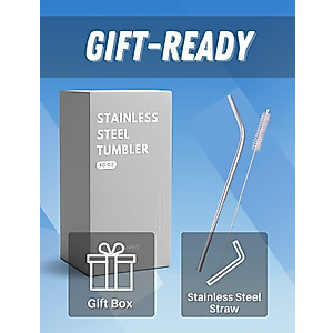 Onebttl RV Camper Gifts Tumbler Coffee Mug, Gifts for Campers, RV Enthusiasts, RV Owners, Outdoors, Picnic, Camping, Stainless Steel Insulated 1180ml/40oz - King of the Camper