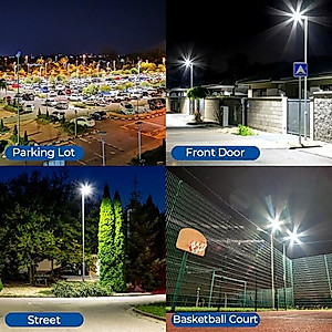 CINOTON 42W LED Barn Light Dusk to Dawn Outdoor Lighting and 150W/100W/75W LED Flood Light D2D 5000K Slipfitter Mount