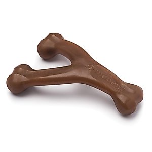 Benebone Indestructible Wishbone Dog Chew Toy for Aggressive Chewers, Long Lasting Tough Boredom Breaker for Dogs, Real Peanut Flavour, For Medium Dogs, Made in the USA.