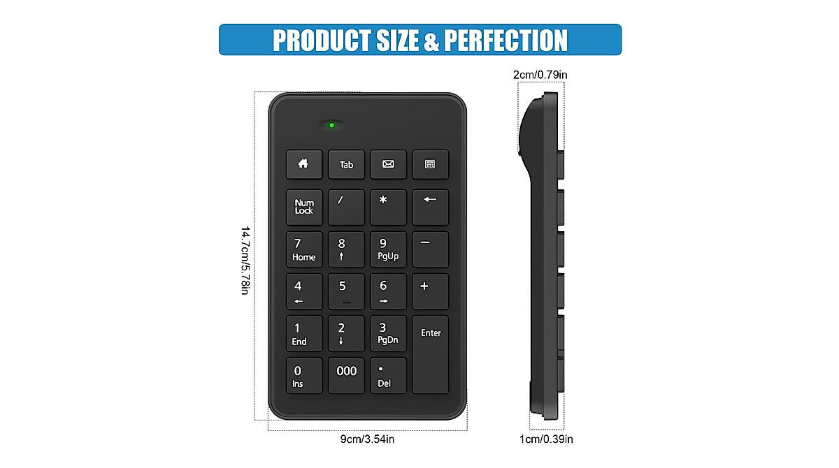 Wired USB Number Pad for Laptop & PC | Portable Keypad