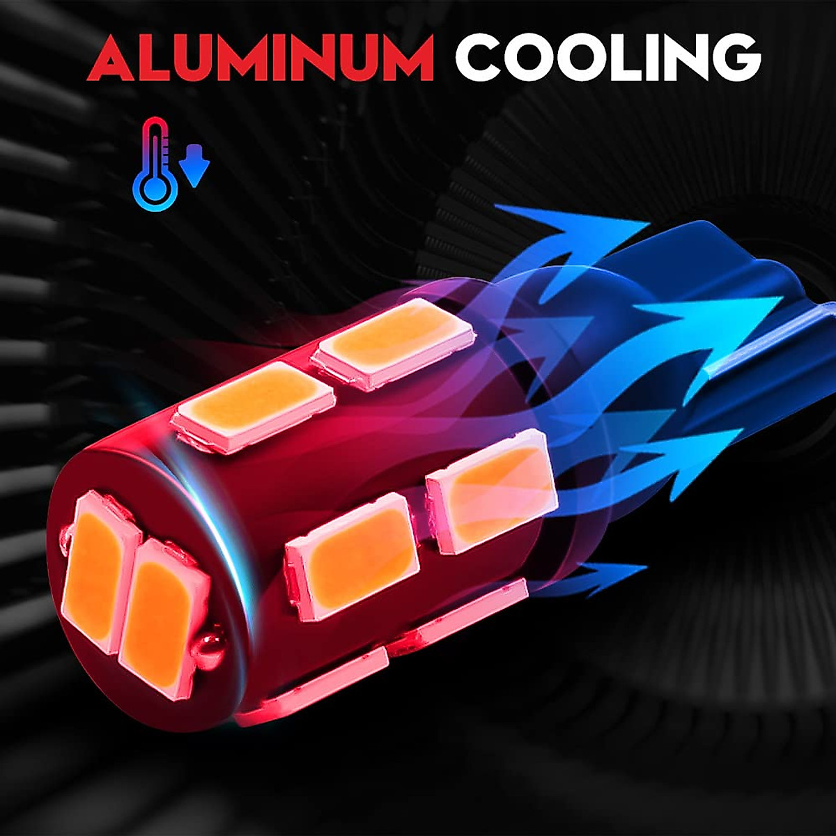 VEHICODE 12V 921 922 912 906 LED Bulb Soft Warm White 579 904 916 918 Interior Dome Light Replacement for RV Camper Trailer Marine Boat T10 T5 Wedge Outdoor Landscape Garden Lamp (10 Pack)