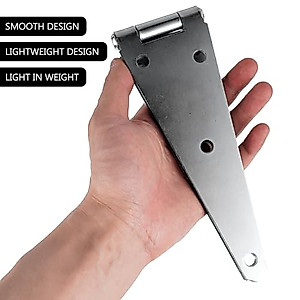 6 Pcs Door Hinge Heavy Duty Strap Hinges Shed Hinges Fence Gate Kit Strap Gate Hinges Gate Kit for Wooden Fence Heavy Strap Hinge Wood Fence Hinge Gate Kit Heavy Duty Hinges