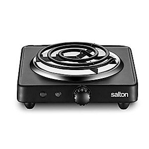 Salton HP1940 Electric Cooktop, 1000 Watts, Black