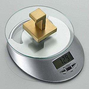 BATHSIR Brushed Gold Towel Hooks, Bathroom Robe Hooks Wall Mounted Coat Hook 2 Pack Stainless Steel