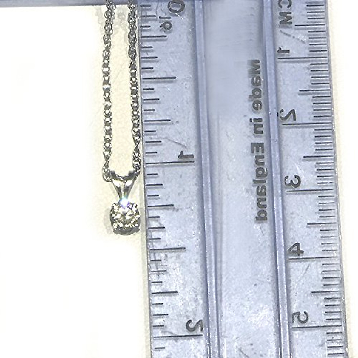 1/3 Ct Diamond Solitaire Pendant Necklace in 14k White Or Yellow Gold