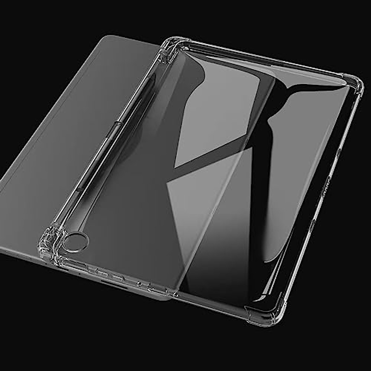BOZHUORUI Clear Case for Amazon Kindle Fire Max 11 Tablet (13th Generation-2023 Release) - Slimfit Lightweight TPU Transparent Flexible Soft Shell Back Cover with Stylus Pen Holder (Clear)