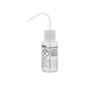 EISCO Chemical Wash Bottle, Blank Labels, 250ml - Wide Mouth, Self Venting, Low Density Polyethylene - Performance Plastics Labs