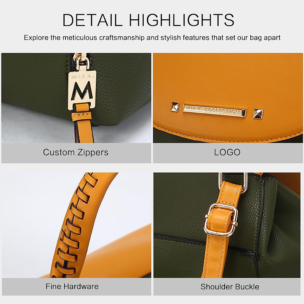 MKF Collection Backpack for Women Vegan Leather Bookbag Top Handle Bag Lady Fashion Pocketbook Travel bag Blush Charcoal by Mia k