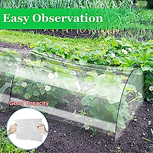 SORANGEUN 2pcs Greenhouses for Outdoors,122”x20”x16” Portable Greenhouse,Mini Green House with One-Piece Greenhouse Plastic&Garden Hoops for Raised beds,Row Covers