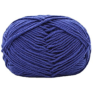 Blue 300g Milk Cotton Crochet Knitted Yarn Soft Warm Yarn DIY Shawl Scarf Hat Thread