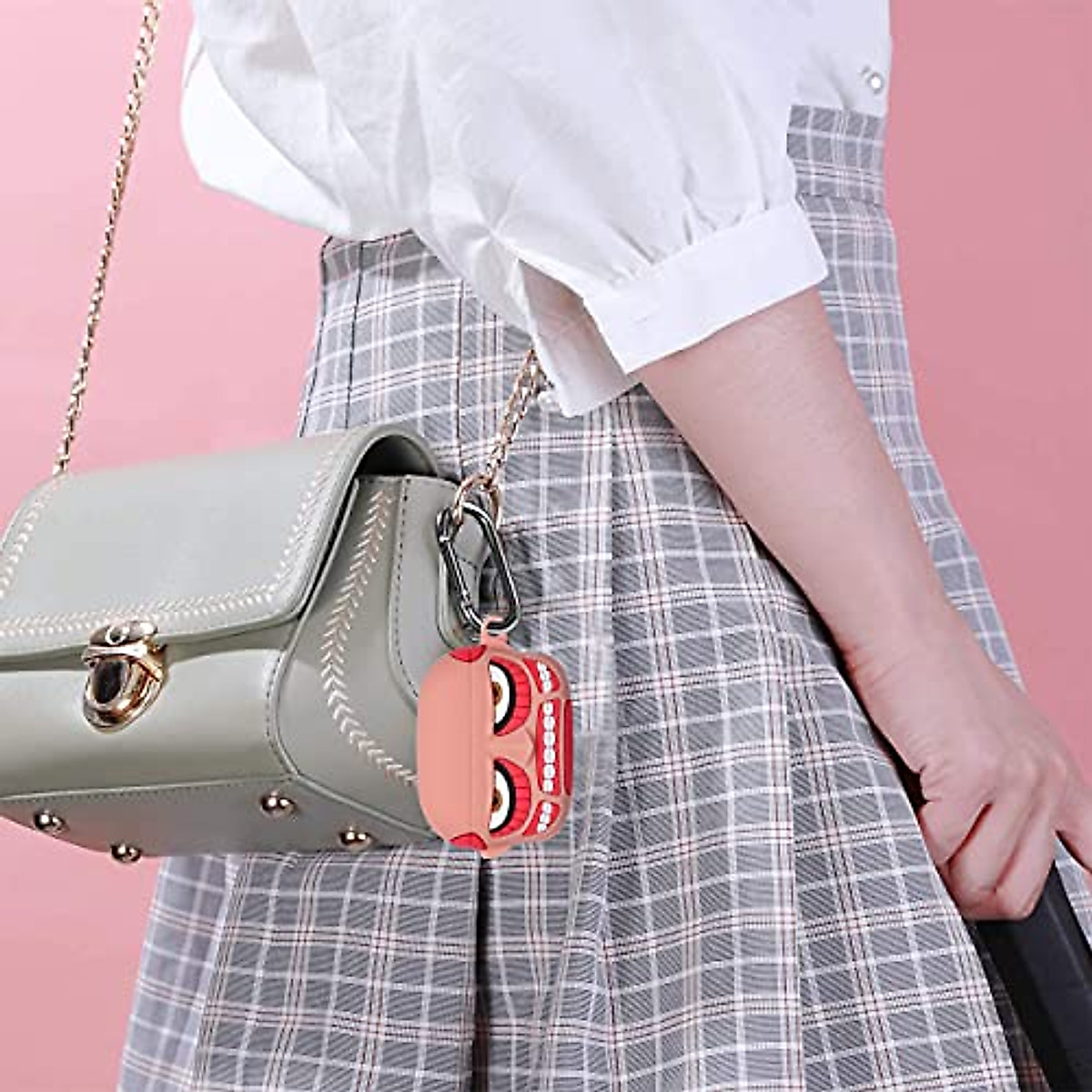 Oqplog for AirPod Pro 2019/Pro 2 Gen 2022 Case Anime Cartoon Kawaii Character Cover for AirPods Pro Silicone Cases Air Pods Pro Cute Funny 3D Fun Soft for Boys Girls Teen Girly (Giant)