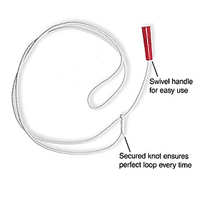 Western Stage Props Children’s Cowboy Kiddie Trick Rope Lasso Pre-Tied | Ages 4-10| White|