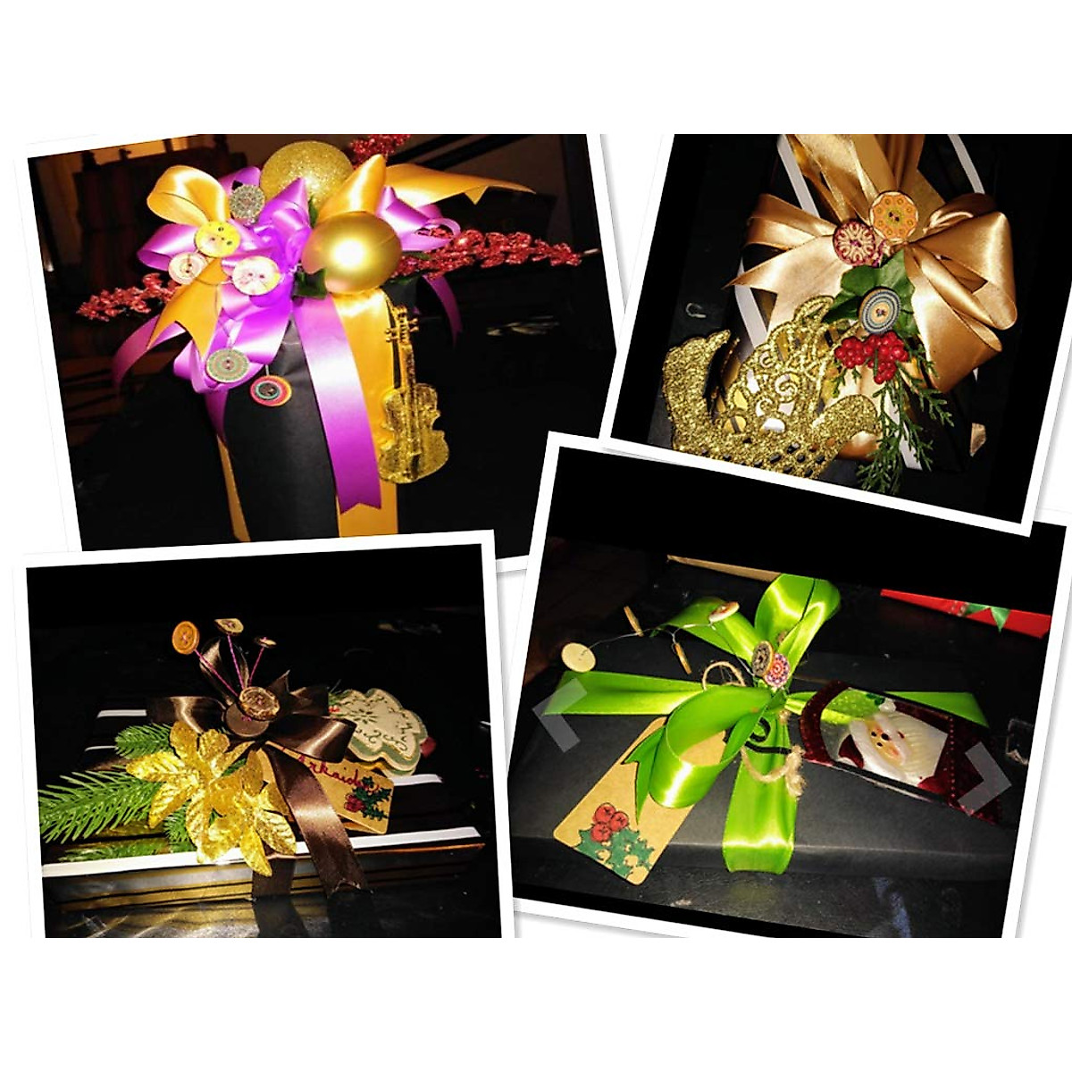 Mahaohao 100pcs Mixed Random Flower Painting Round 2 Holes Wood Wooden Buttons for Sewing Crafting 20mm