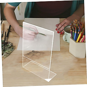NUOBESTY Writing Slant Board Transparent Writing Stand Acrylic Writing Slope Board to Improve Handwriting Legibility Endurance for Office Reading Drawing