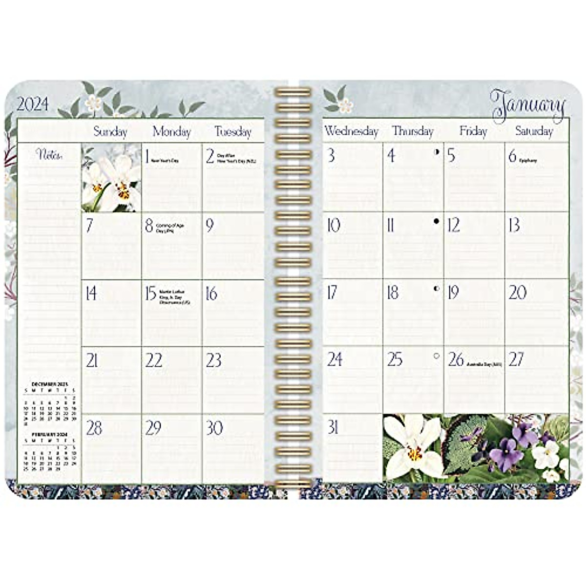 LANG Garden Botanicals 2024 Spiral Engagement Planner (24991011098)