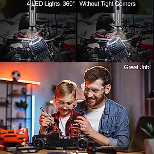 JOYKUVA Mini Electric Screwdriver Rechargeable, 70 In 1 Cordless Screwdriver Set With 64 Magnetic Bits, 5 Torque Stgs Electric Precision Screwdriver Repair Tool Kit for Watches Phones RC Toys Laptops