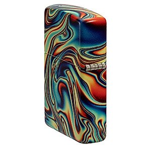 Zippo Colorful Swirl Design Glow in The Dark 540 Color Pocket Lighter
