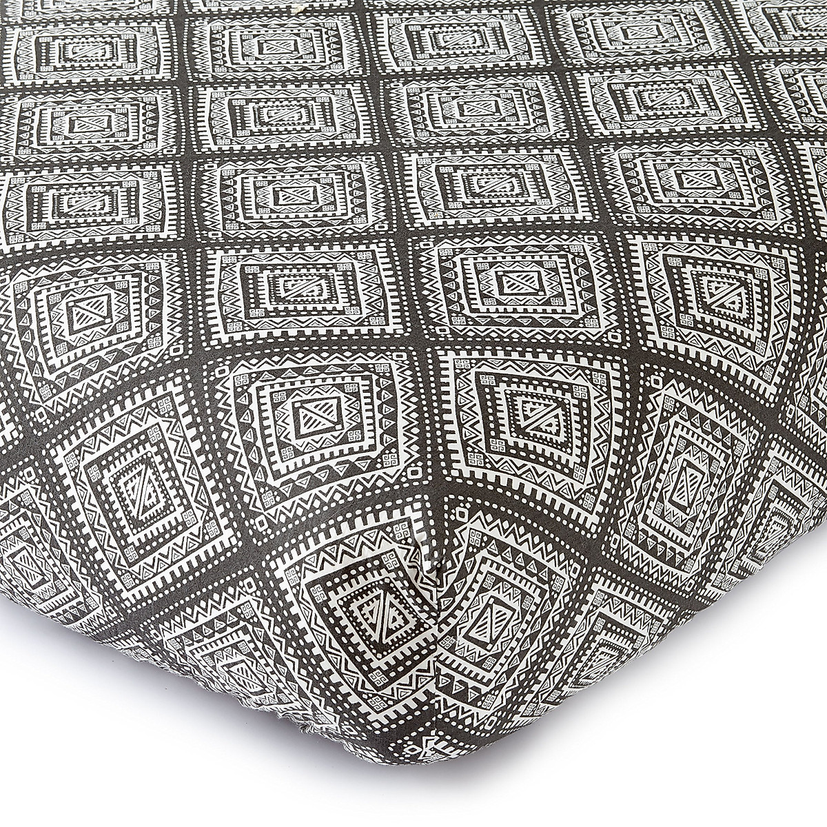 Levtex Baby - Bailey Crib Bed Set - Baby Nursery Set - Charcoal, Taupe, White - Neutral Forest Theme - 5 Piece Set Includes Quilt, Fitted Sheet, Diaper Stacker, Wall Decal & Skirt/Dust Ruffle