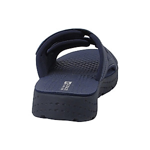 Gold Pigeon Shoes EVA Ultra Cushion Men Slides Quick Dry Thick Adjustable Strap Slide Sandal for Men Size 8.5-9 / Women Size 10-10.5 * 8591 Navy -41