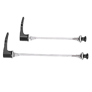 Dioche Bike Release Skewer Front Rear, Ti Axle & CNC Alloy Skewers for Mountain Bike Road Quick Release(100/130 -Black)
