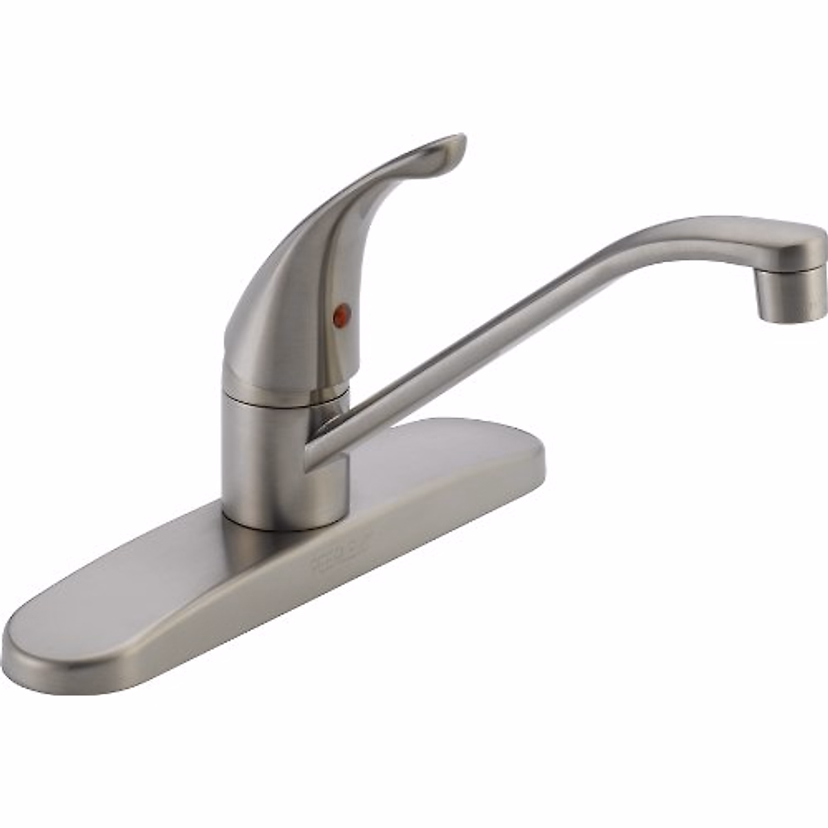 Peerless Core Single-Handle Kitchen Faucet, Brushed Nickel Kitchen Sink Faucet, Single Hole Kitchen Faucet, Stainless P110LF-SS