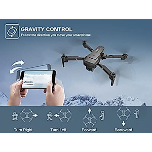 NEHEME Drones with Camera for Adults, NH760 1080P FPV Drone for Kids Beginners, Foldable WIFI RC Quadcopter with 2 Batteries for 32 Min Flight, Carrying Case, Altitude Hold, Toys Gifts for Boys Girls