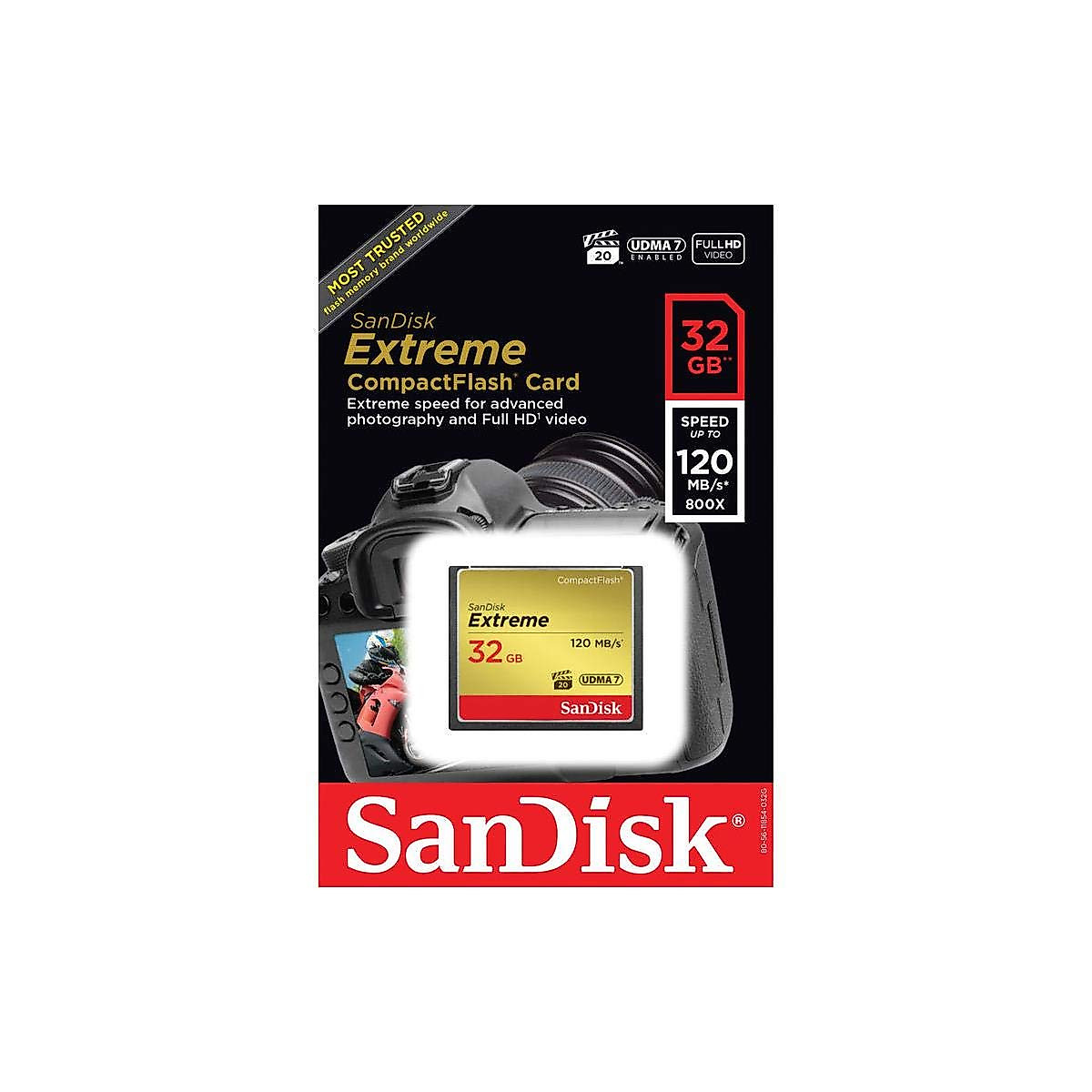 SanDisk SDCFXSB-032G-G46 CF Extreme Memory Card 32GB 120MB/S Class 10