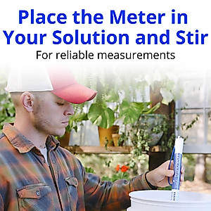 Bluelab Truncheon Nutrient Meter, Digital Conductivity Tester in Water (EC, 500, ppm 700, CF, TDS) Tool for Hydroponic System and Indoor Plant Grow