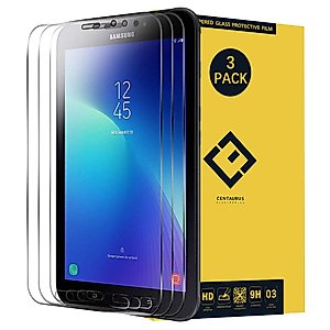 Galaxy Tab Active 2 8.0 Glass Screen Protector,(3 Pack) Anti-Fingerprint Ultra-Thin Clear 9H Hardness Shatter Proof Tempered Protective Film Replacement for Samsung Galaxy Tab Active 2 8.0 T395 T390.