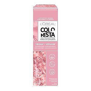 L’Oréal Paris Colorista Semi Permanent Hair Color for Bleached or Blonde Hair, Color Depositing Hair Mask Formula, Soft Pink