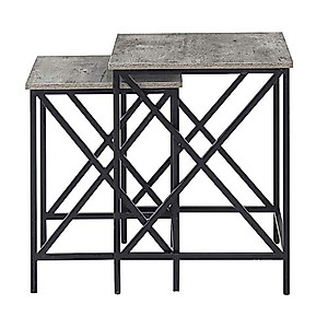 Convenience Concepts Tucson Nesting End Tables, Faux Birch
