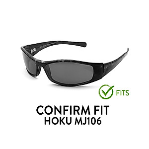 Apex Lenses Polarized Replacement Lenses for Maui Jim Hoku MJ106 Sunglasses (Black)