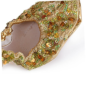 jojofuny 1 Pair Dancing Accessories Scent Booster Laundry Yoga Shoes Ballet Shoes Sequin Gym Shoes Socks for Metallic Slippers Round Ballet Flats Non-Slip Plate Bride