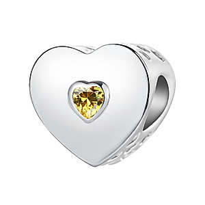 QeenseKc You are My Sunshine Charm Openwork Inspirational Sunflower Flower Bead Charm Bead for Pandora Bracelet Christams Gift (Aut-90_Sunshine)