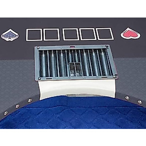 HG Home Game Series * Professional Poker Table, Made in New Jersy USA by Established Gaming Tables Crafts Men (Gray Felt Gray Rail)