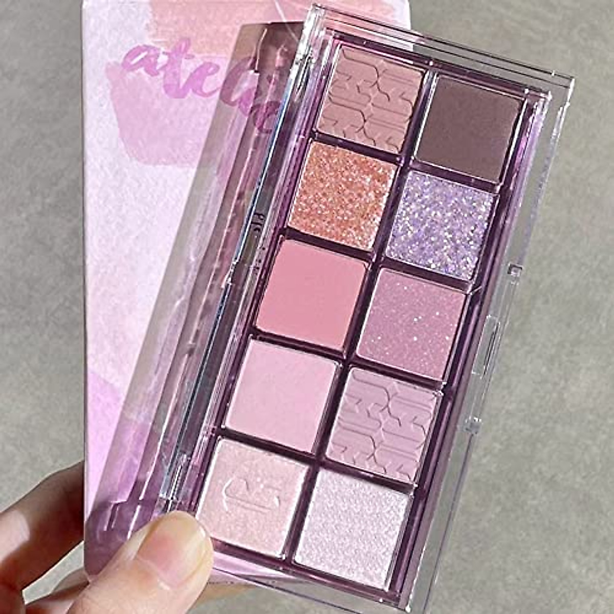 Go Ho 10 Colors Eyeshadow Palette,Matte&Glitter Eyeshadow Makeup,High Pigmented Shades,Naturing-Looking, High Pigment Waterproof Cool Eye Eyeshadow Palette,14 Midsummer Dream