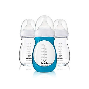 JOOVY Boob Diamond 8 Ounce 3 Piece with Turq Sleeve, 1.44 Pounds