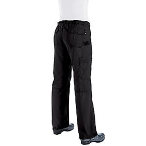 KOI Women's Lindsey Ultra Comfortable Cargo Style Scrub Pants Sizes, Black, Medium/Tall