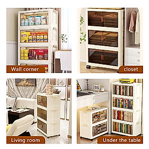 3 Tiers Storage Bins 92QT Storage Bins with Lids, Stackable Storage Bin and Collapsible Storage Bins for Living Room, Bedroom, Cloakroom, Office Pantry Organizers and Storage