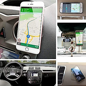 Ywhomal Traceless Super Sticky Gel Pads Anti-Slip Double Sided Gripping Pads for Auto Car Home Cell Phone Glass Photo Holder with Easy Remove Washable Reusable Design Pack of 10 (Transparent)