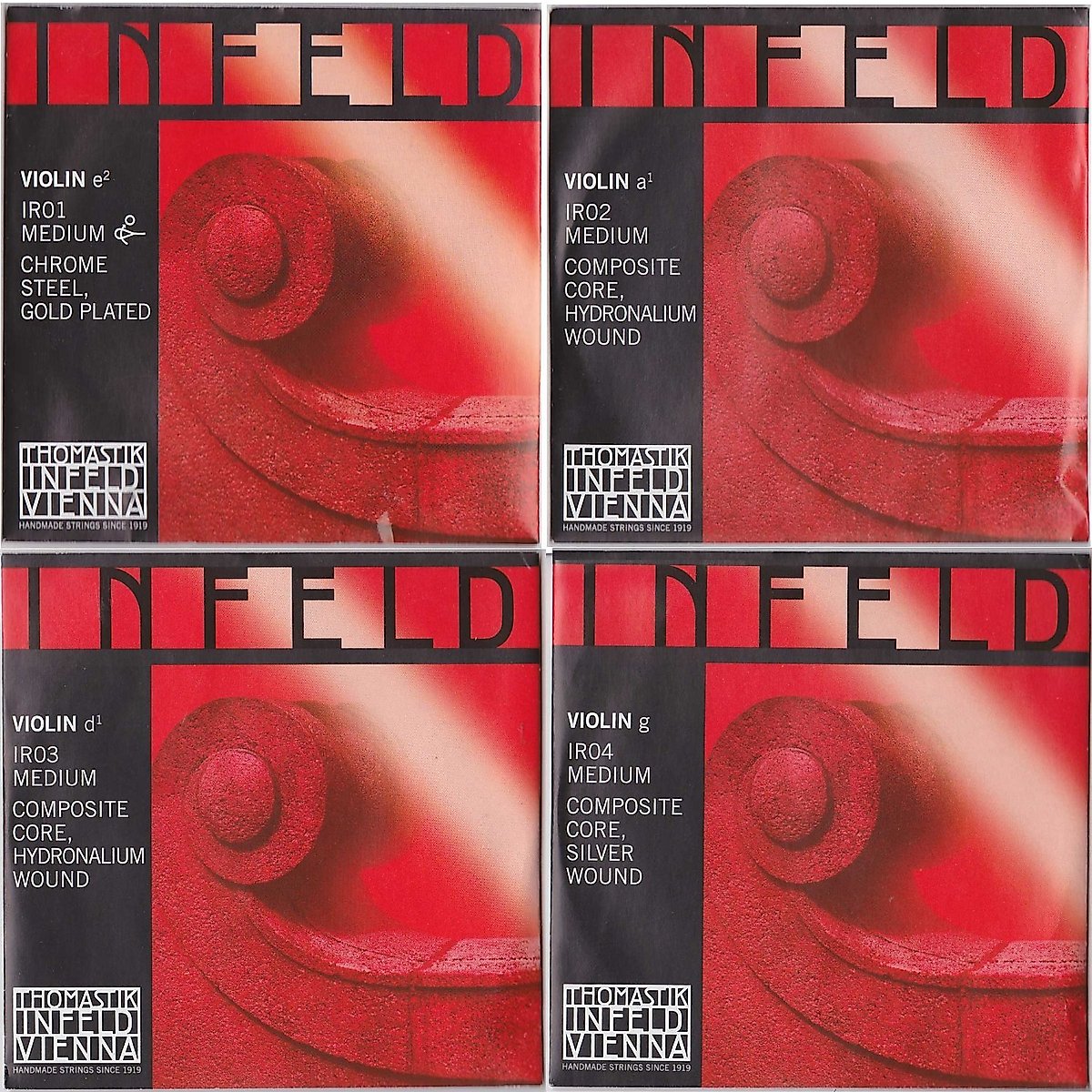 Thomastik-Infeld IR100 Infeld Red Violin Strings Set 4/4 Size