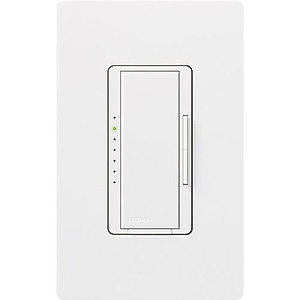 Lutron Maestro Digital Dimmer Switch for Electronic Low-Voltage, 600-Watt Multi-Location, MAELV-600-WH, White