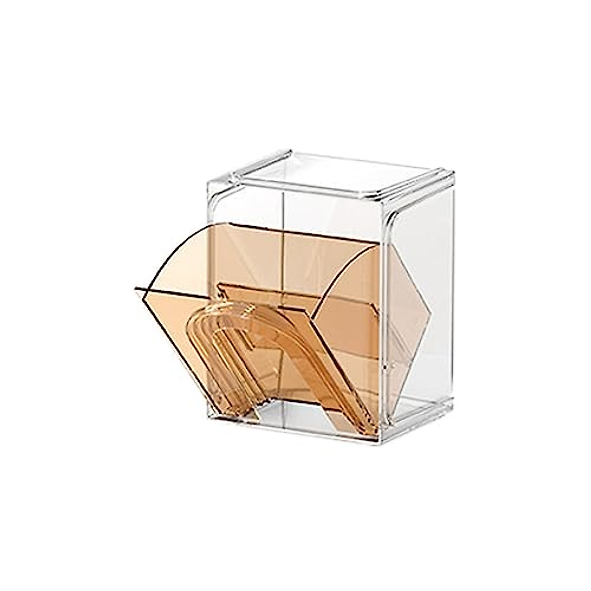 ＫＬＫＣＭＳ Cosmetic Storage Box Coffee Capsules Holder Multiuse Tea Bags Organizer Sugar Packets Storage Bin for Cabinets Home Bedroom Sweeteners, Orange