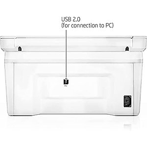 HP Laserjet Pro MFP M29W All-in-One Wireless Monochrome Laser Printer, White - Print Scan Copy - 1.0" Icon LCD Display, 19 ppm, 600 x 600 dpi, 8.5 x 11.69, Hi-Speed USB, Cbmou External Webcam