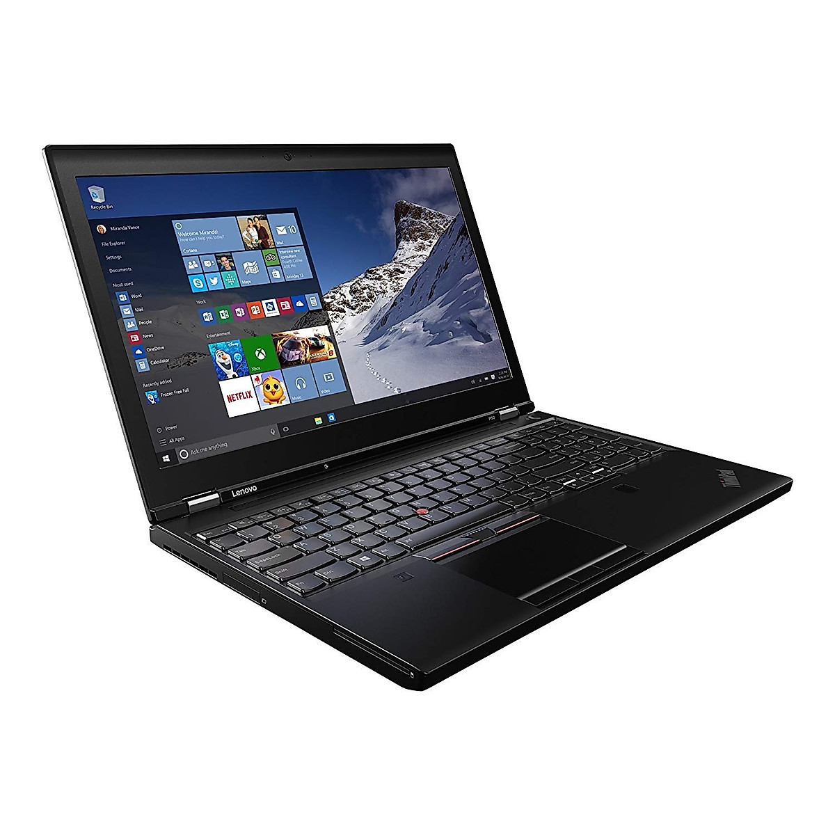 Lenovo ThinkPad P50 15.6 FHD Laptop, Core i7-6700HQ 2.6GHz, 16GB RAM, 240GB Solid State Drive, Windows 10 Pro 64bit (Renewed)