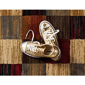 Unique Loom Barista Collection Area Rug - Gava (2' 2" x 3' 1" Rectangle, Multi/ Brown)