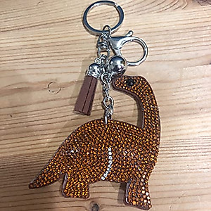 Bling Dinosaur Keychain Accessories for Women, Cute Keychains for Women, Purse Charms for Handbags, Car Keys Keychain