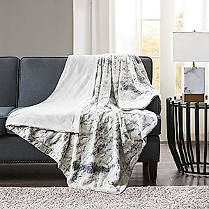 Madison Park Sachi Throw, Grey